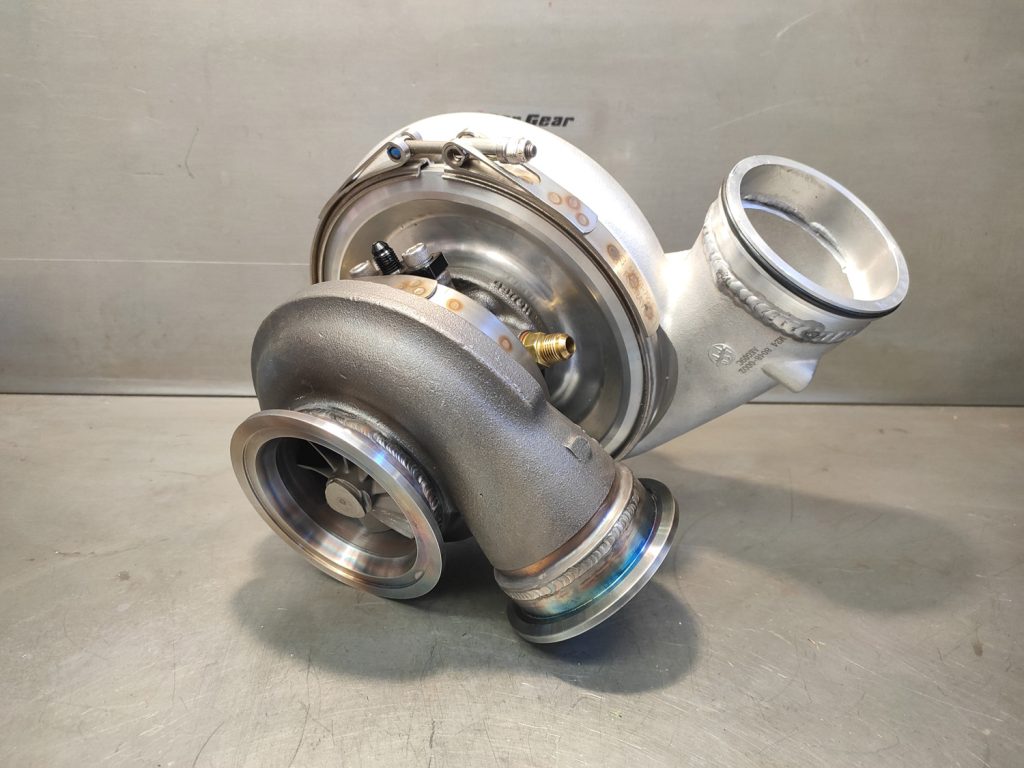 Custom T3 T4 Vband in .63 .82 .83 1.06 turbine housing for Garrett G40 ...