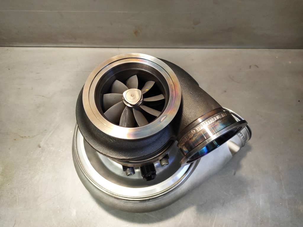 Custom T3 T4 Vband in .63 .82 .83 1.06 turbine housing for Garrett G40 ...